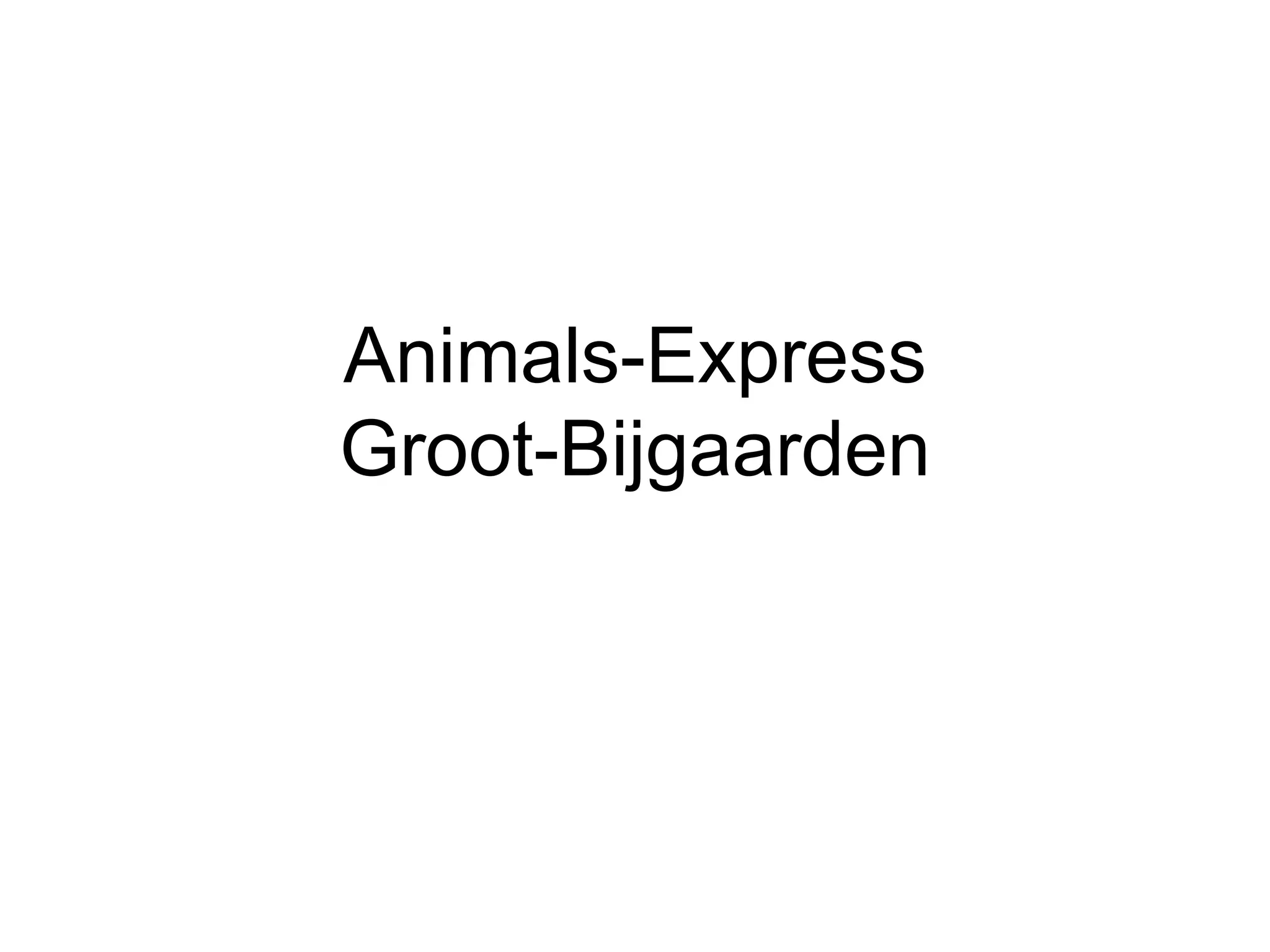 Animals Express | PPT