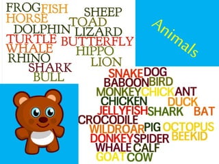 Animals 1 primaria | PPSX | Reptiles | Pets