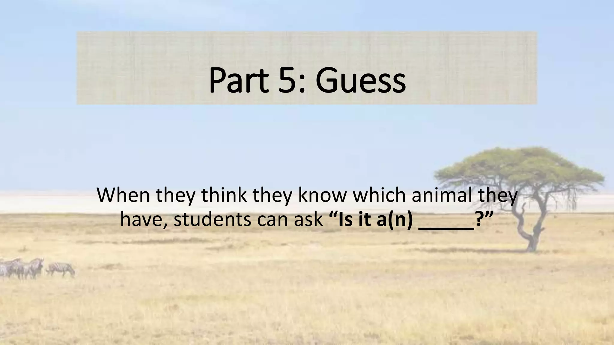 MOOC Final Project Animal Safari | PPT