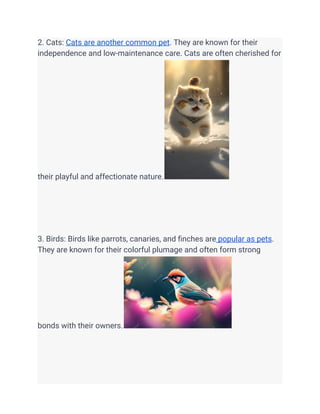 Animals and Pets | PDF