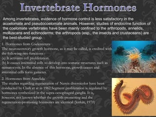 Animal Science Ppt || Animal Hormones || Human Hormones -- from ...
