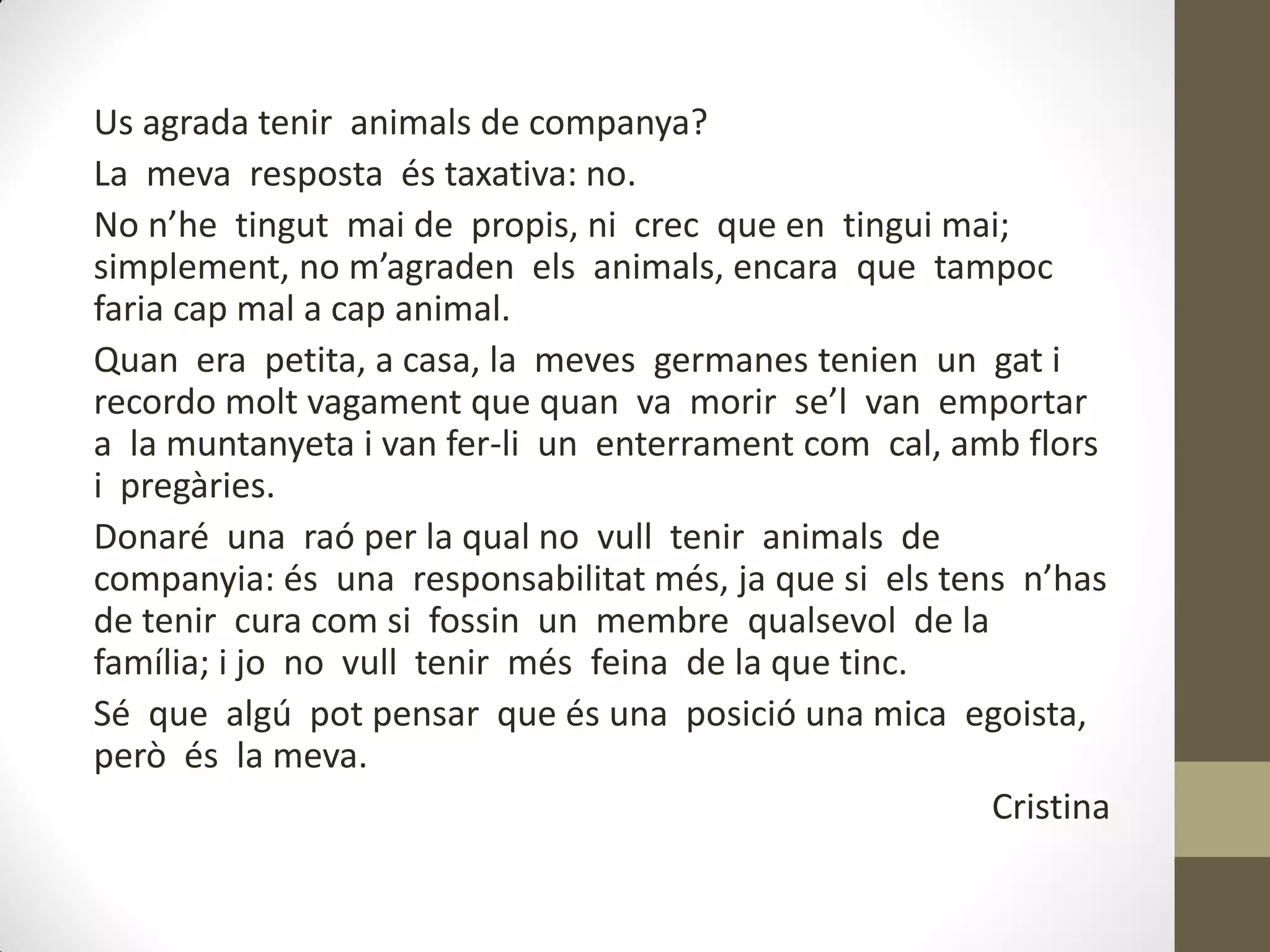 Animals domèstics | PDF