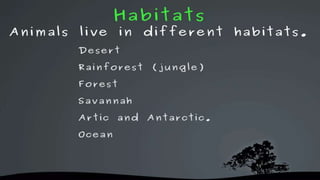 Animals Habitat.pptx for Grade 3 Student | PPTX