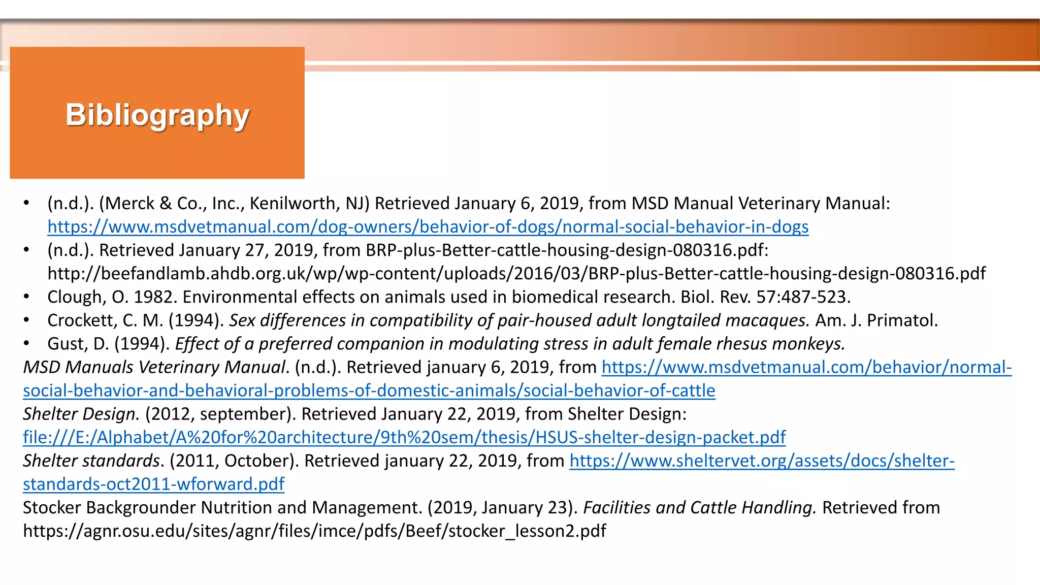 Space Recommendations for an ANimal Shelter | PPTX