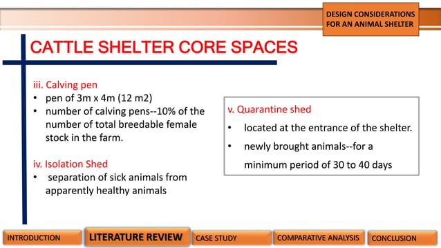 Space Recommendations for an ANimal Shelter | PPTX