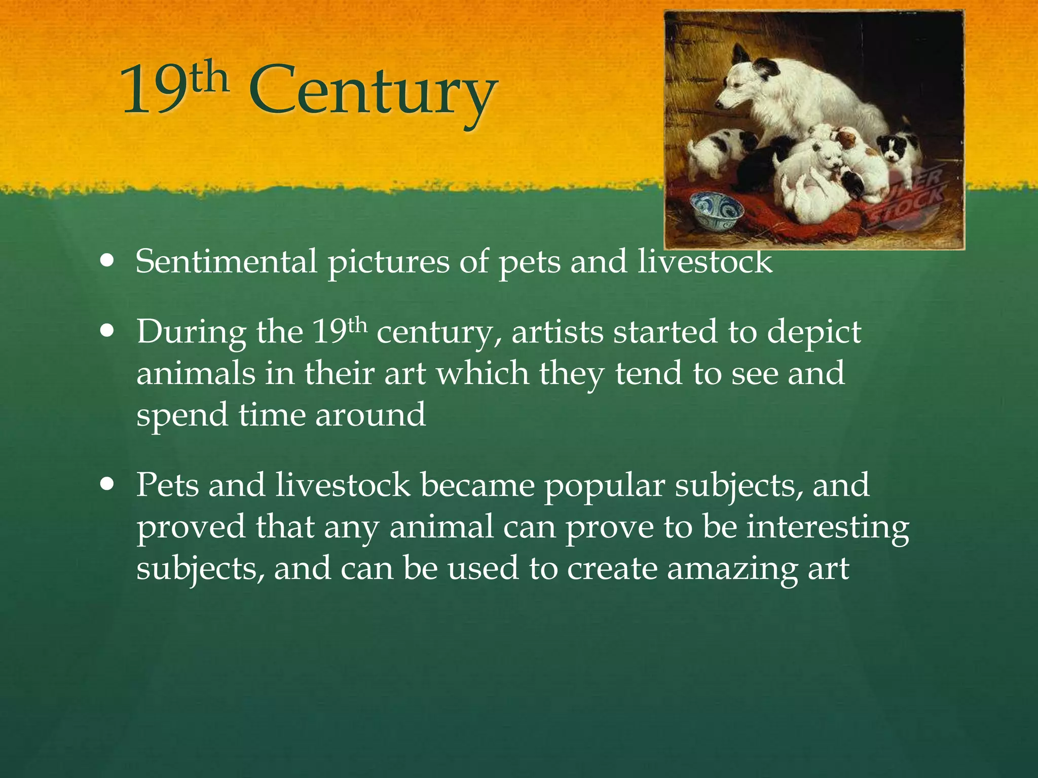 Animals in art timeline by Sahil | PPTX