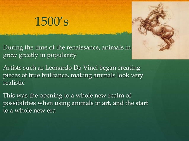 Animals in art timeline by Sahil | PPTX | Arts and Crafts | Hobbies ...