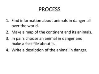 Animals in danger | PPT