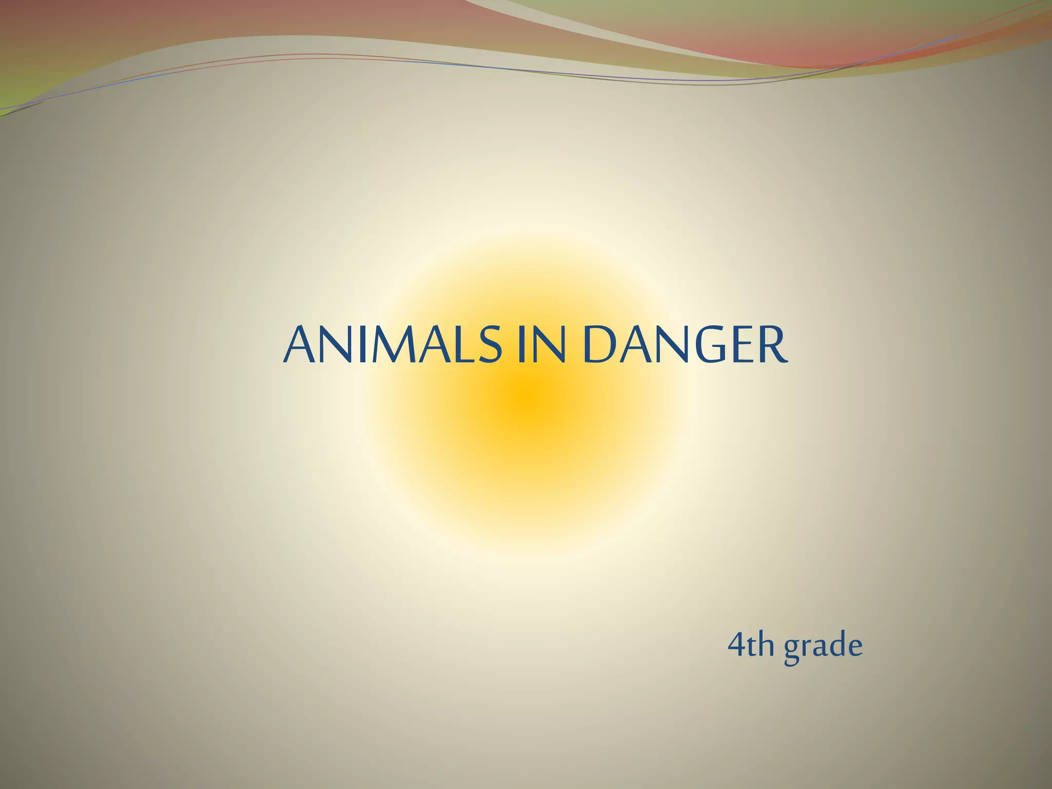 Animals in danger | PPSX
