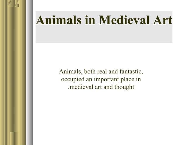 Animals in medieval art | PPT