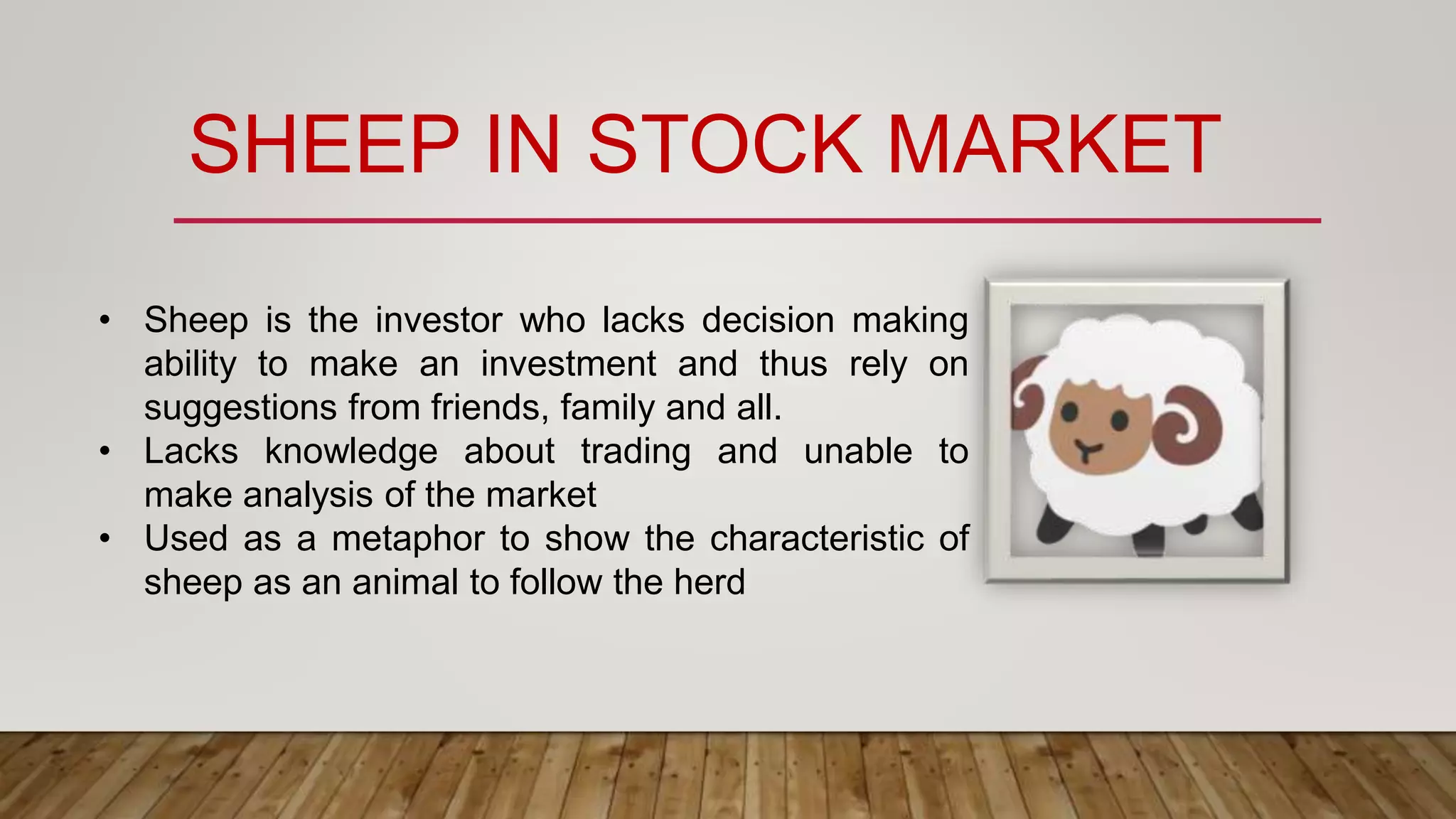 Animals in stock market | PPTX