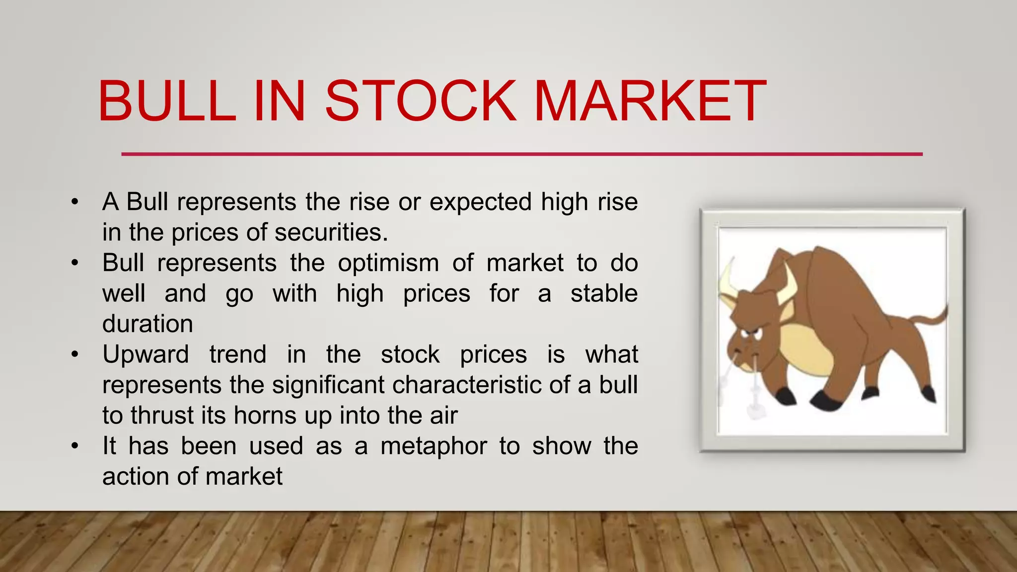 Animals in stock market | PPTX