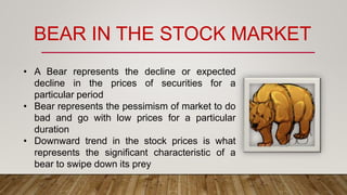 Animals in stock market | PPTX