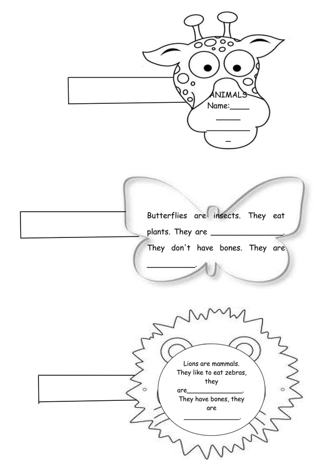 Animals mini book | PDF