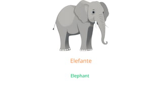 Animals names from Spanish-English words | PPTX