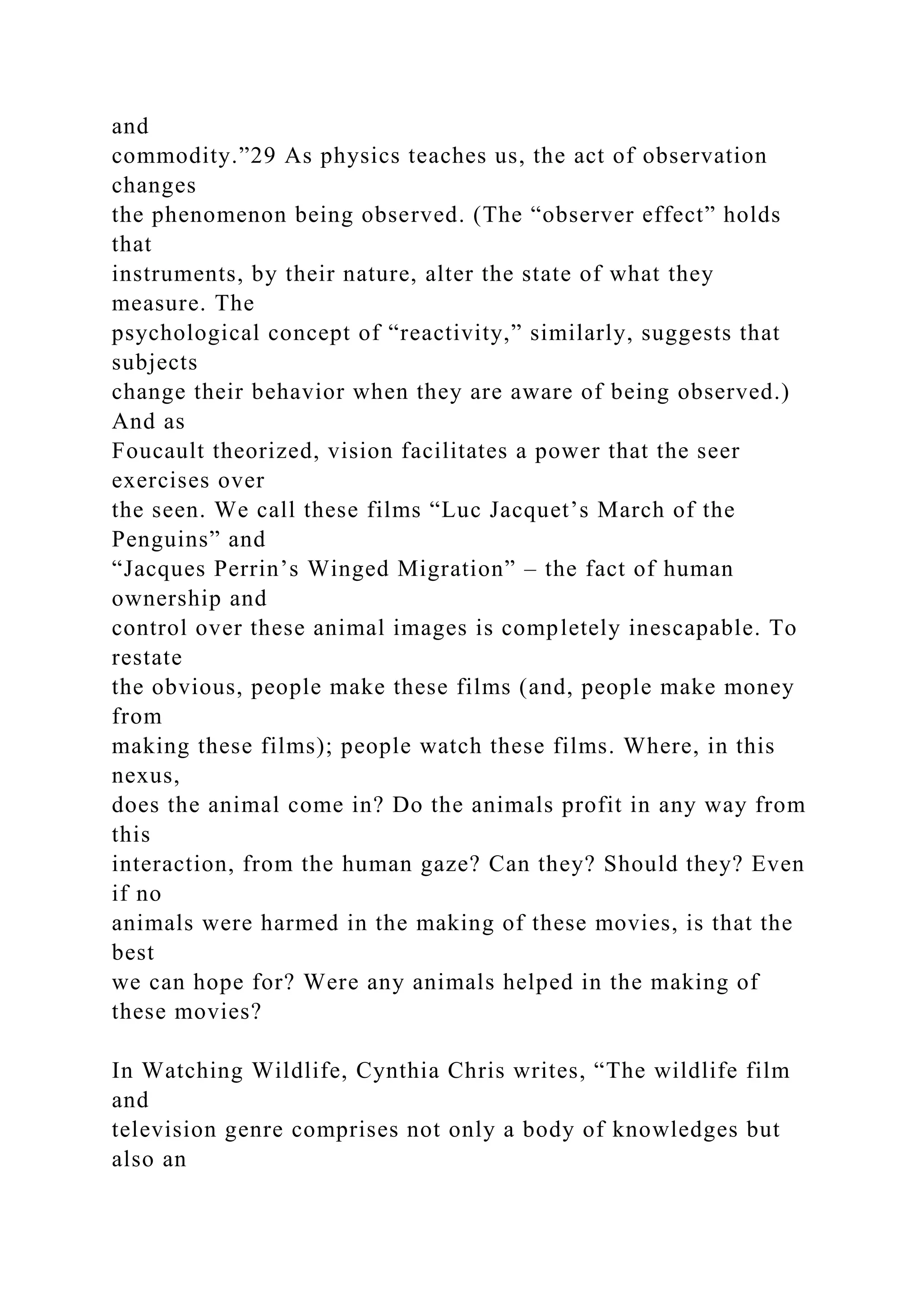 ANIMALS ON FILM 1ANIMALS ON FILMTHE ETHICS OF THE HUMAN.docx