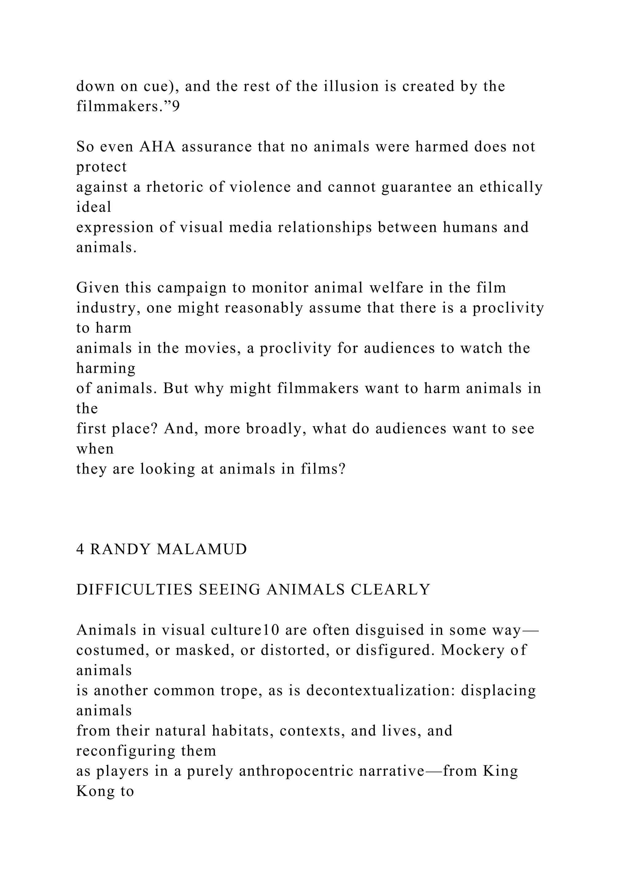 ANIMALS ON FILM 1ANIMALS ON FILMTHE ETHICS OF THE HUMAN.docx