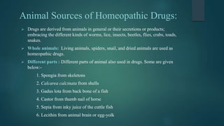 Animal sources of drugs, medicines and perfumes | PPTX