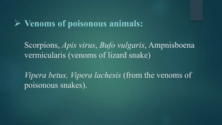 Animal sources of drugs, medicines and perfumes | PPTX