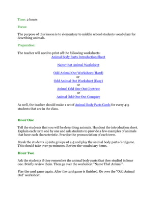 Animals planning 2 | PDF | Free Download