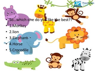Animals powerpoints for kids | PPTX