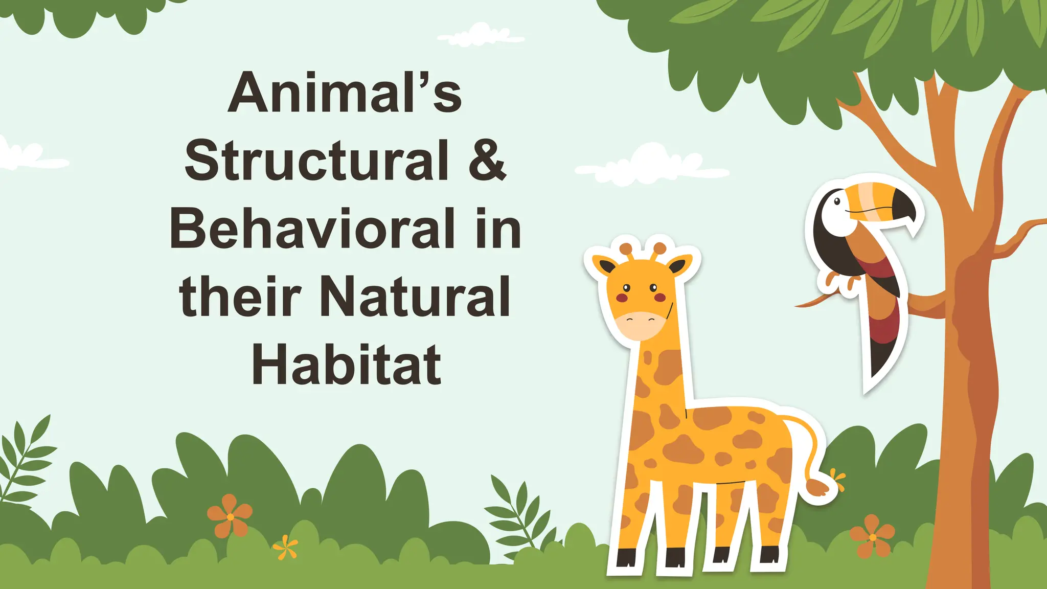 Animal’s Structural & Behavioral in their Natural Habitat.pptx