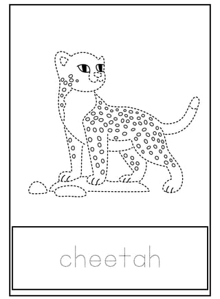 Wild Fun: Animal Tracing & Coloring Book for Kids! | PDF