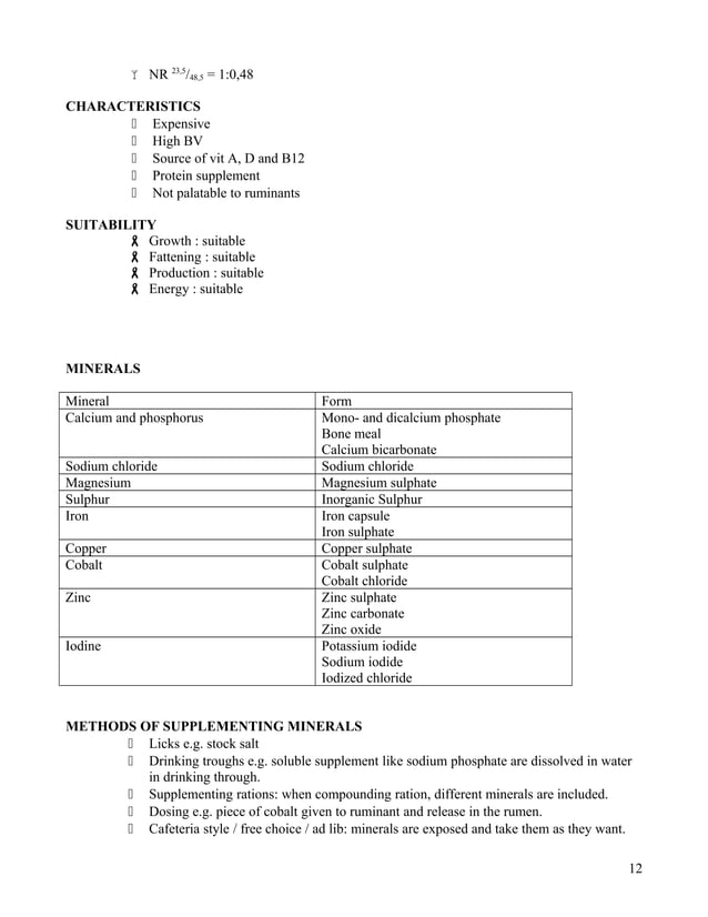 Grade 12 Agricultural Science Notes Animal nutrition | DOC | Digestive ...