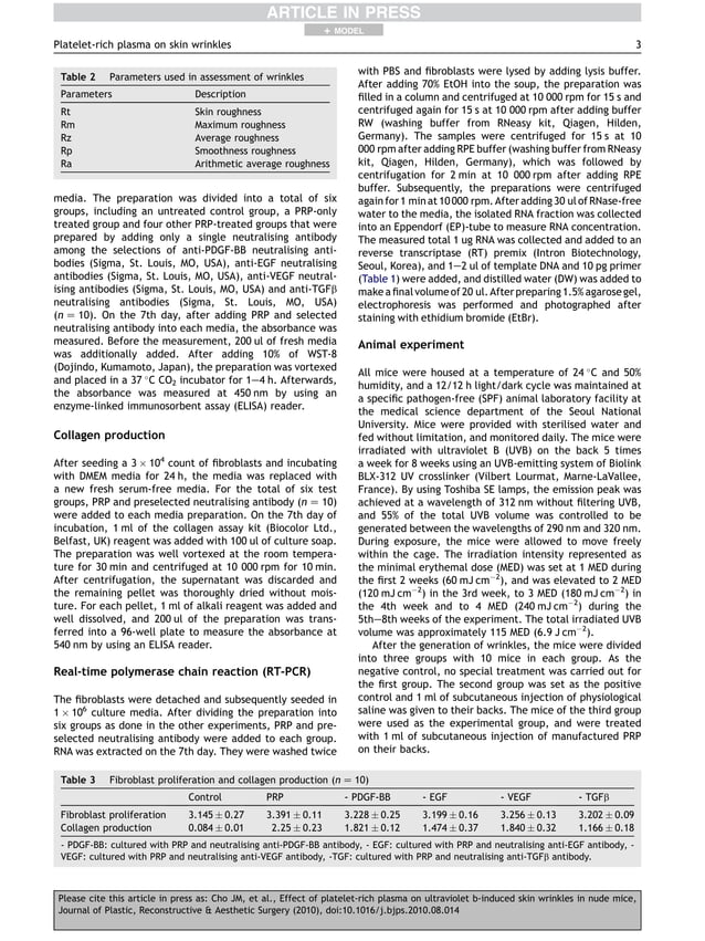 PRP Animal study | PDF