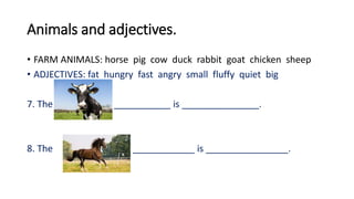 ANIMALS VOCABULARY EJERCICIOS PARA NIVEL BÁSICO | PPTX