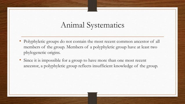 Animal systematics | PPTX | Biological Sciences | Science