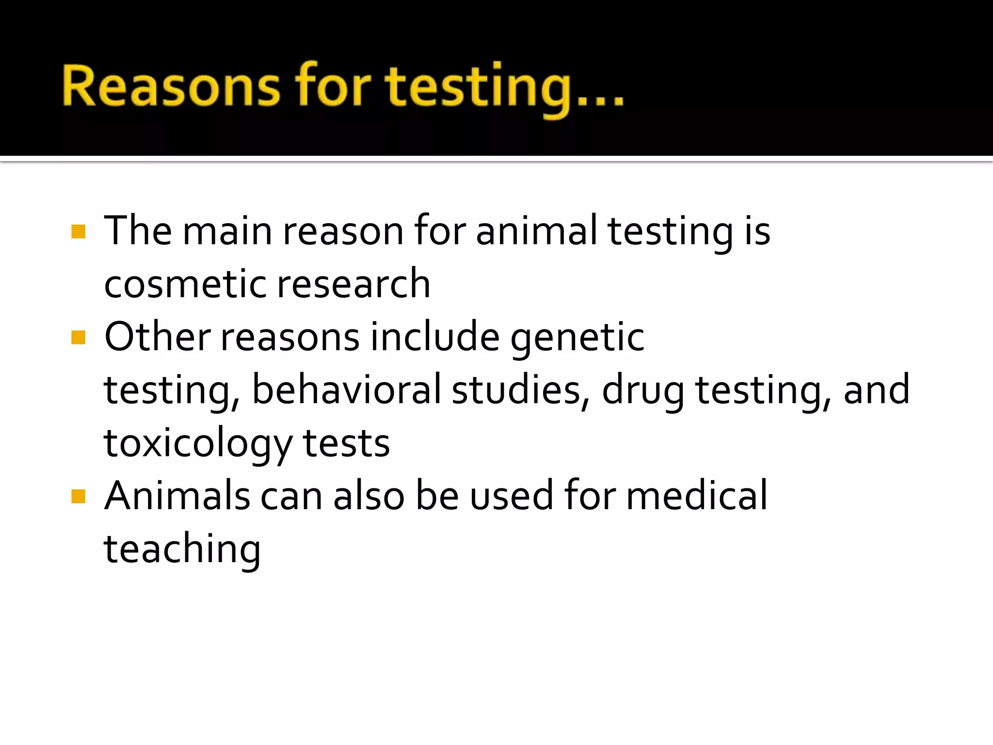 Animal Testing | PPTX