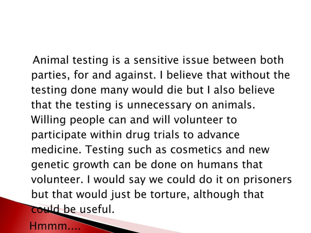 Animal Testing | PPT
