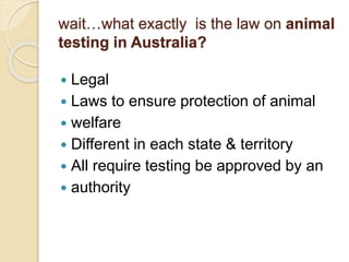 Animal testing | PPTX