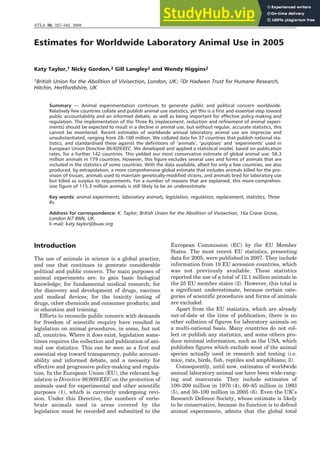 ANIMAL TESTING | PDF