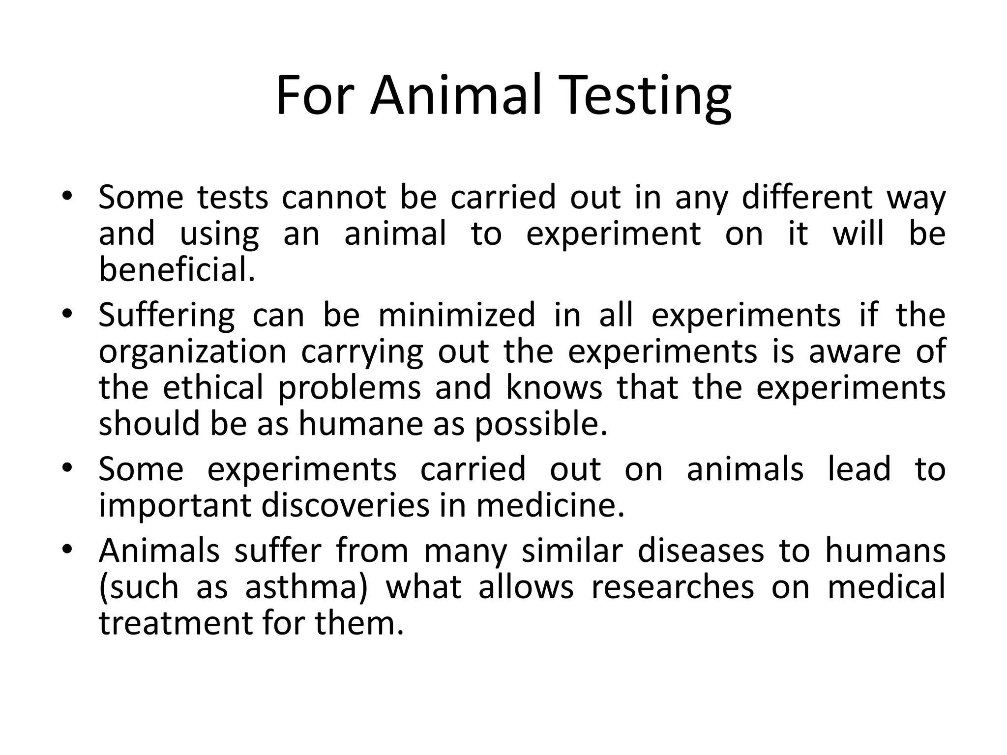Animal Testing: Case Study | PPTX