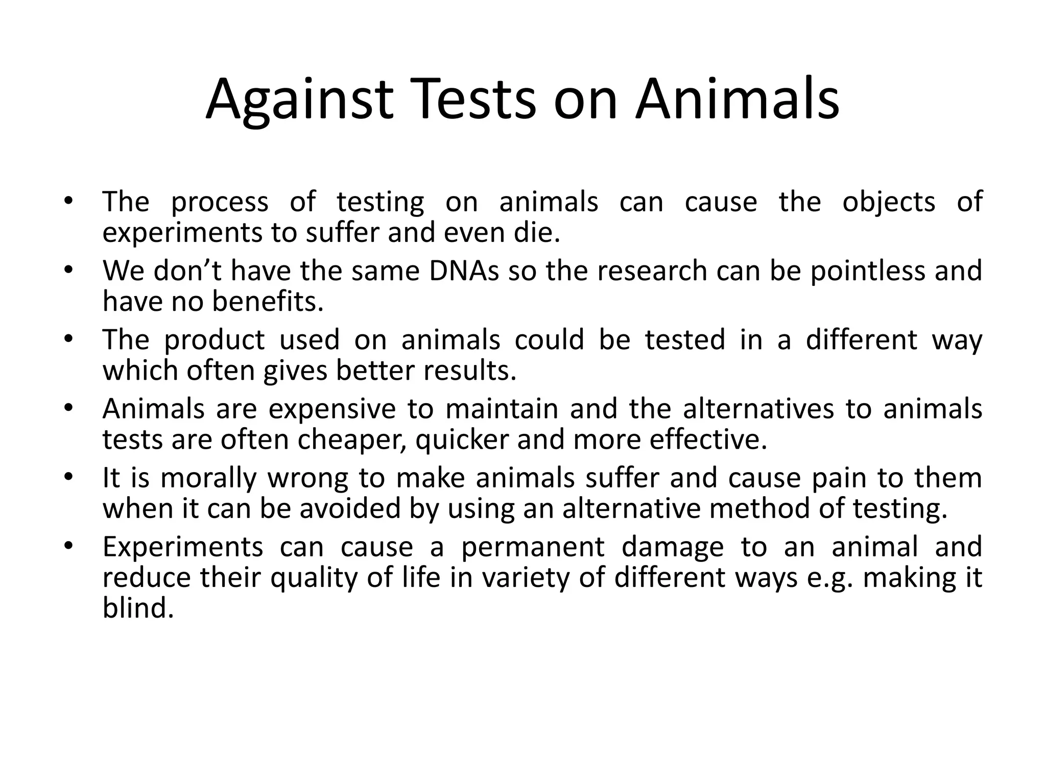 Animal Testing: Case Study | PPTX