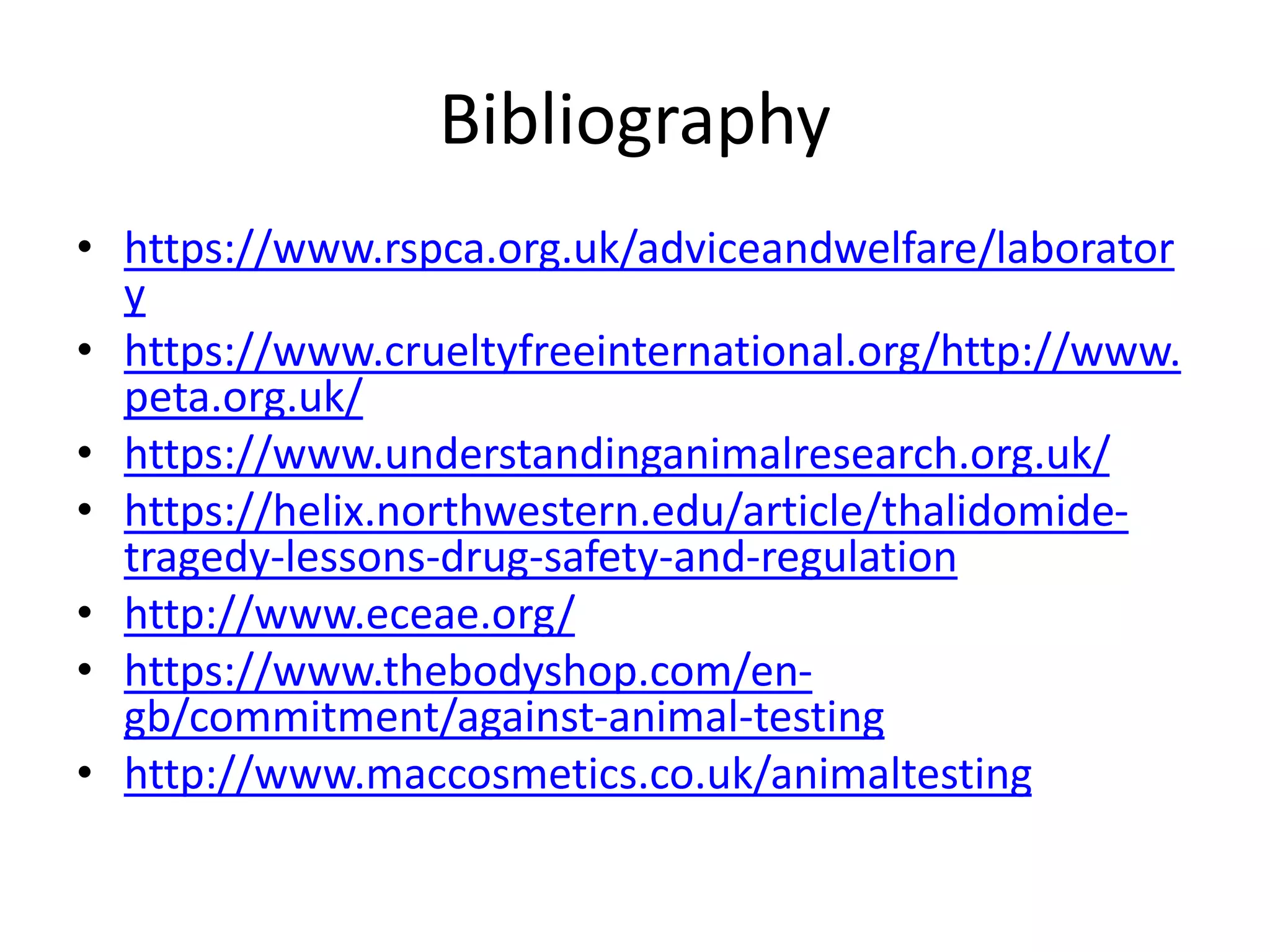 Animal Testing: Case Study | PPTX