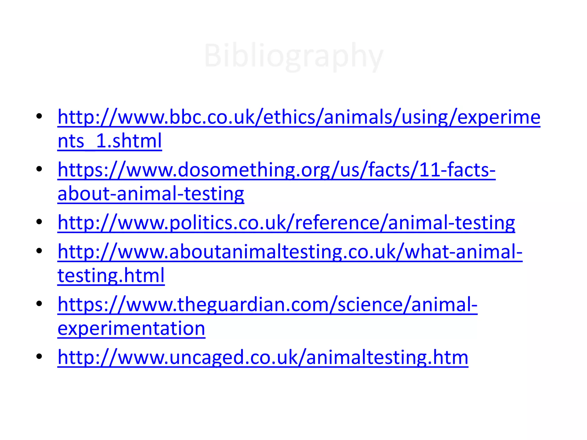 Animal Testing: Case Study | PPTX