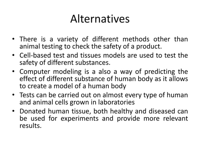 Animal Testing: Case Study | PPTX