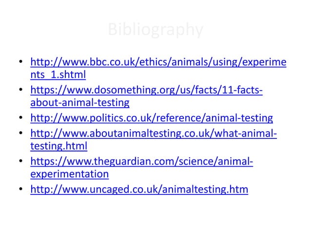 Animal Testing: Case Study | PPTX