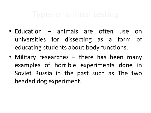 Animal Testing: Case Study | PPTX