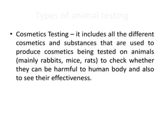 Animal Testing: Case Study | PPTX