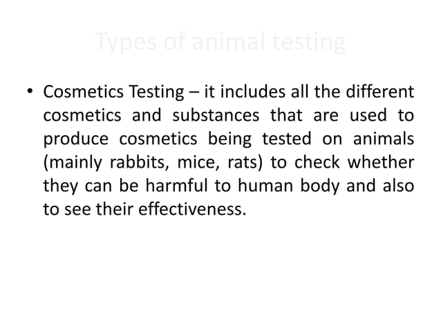 Animal Testing: Case Study | PPTX