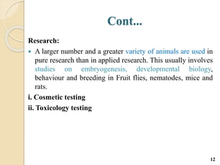 Animal Testing: Rationale for conducting studies, CPCSEA Guidelines | PPTX