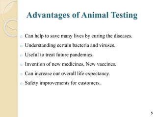Animal Testing: Rationale for conducting studies, CPCSEA Guidelines | PPTX