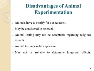 Animal Testing: Rationale for conducting studies, CPCSEA Guidelines | PPTX