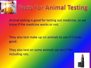 Animal testing presentation | PPTX