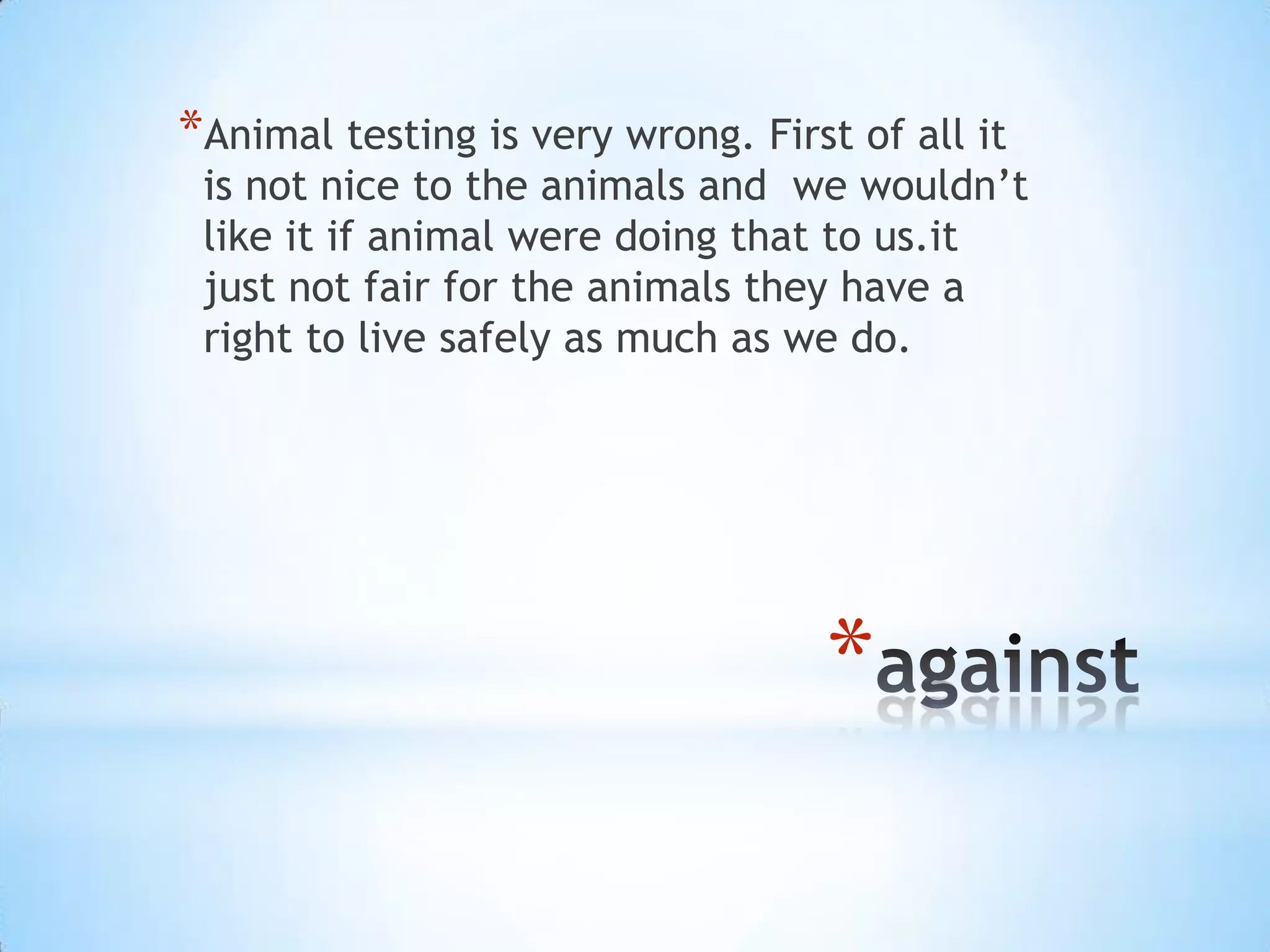 Animal testing presentation | PPTX