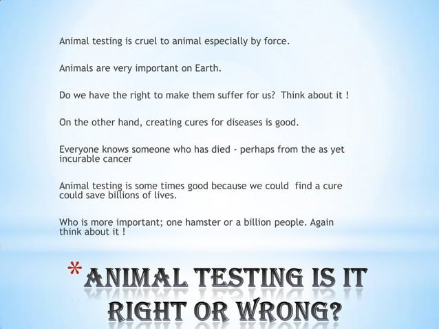 Animal testing presentation | PPTX | Pets